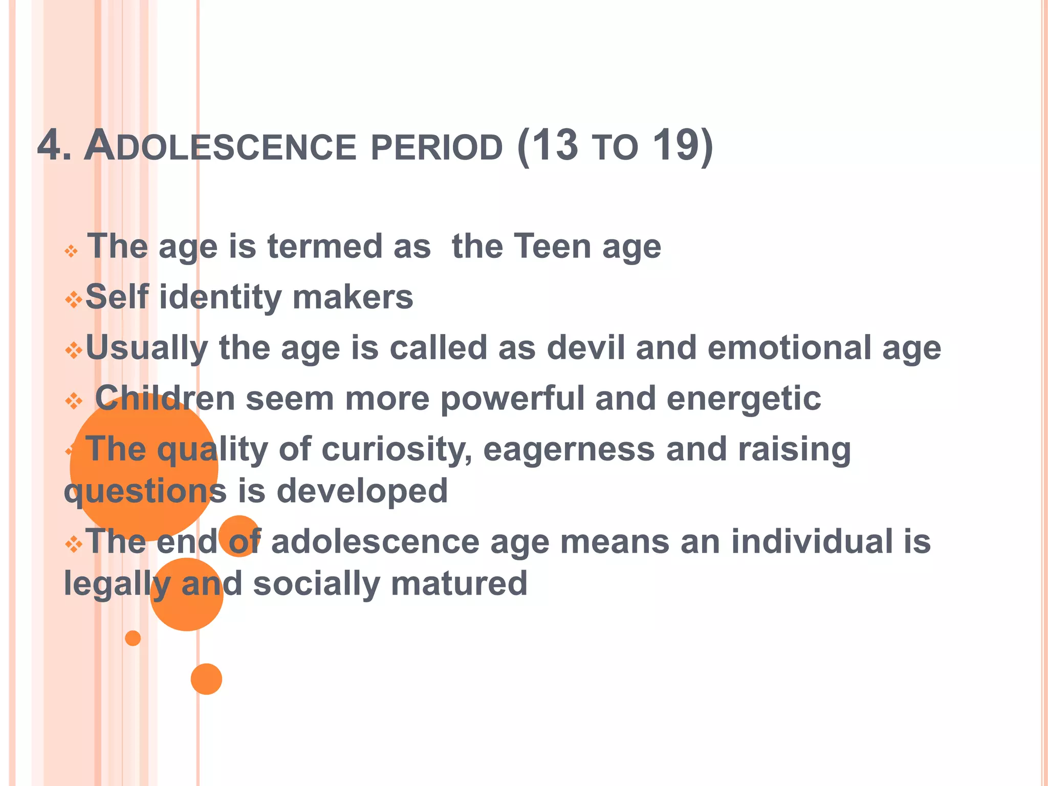 Stages or periods of development and learning | PPTX