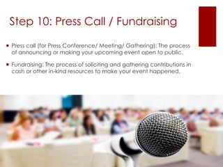 Stages to a Successful Event | PPT