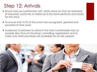 Stages to a Successful Event | PPT