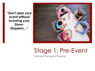 Stages to a Successful Event | PPT