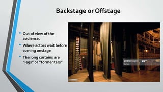 Stage terminology for actors part 1 | PPT