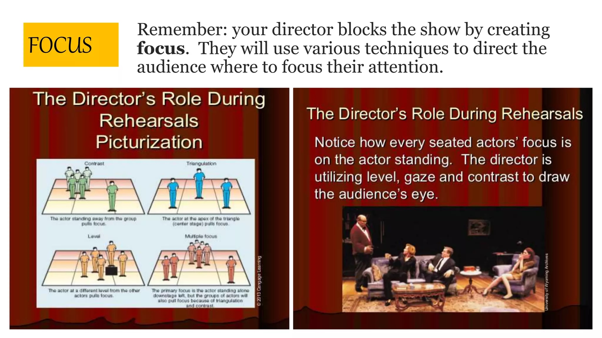 Stage terminology for actors part 2 stage directions | PPTX