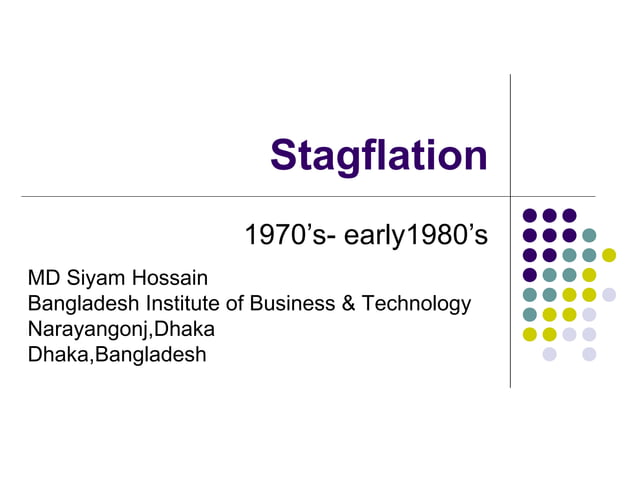 Stagflation | PPT