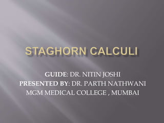 Staghorn calculi | PPTX