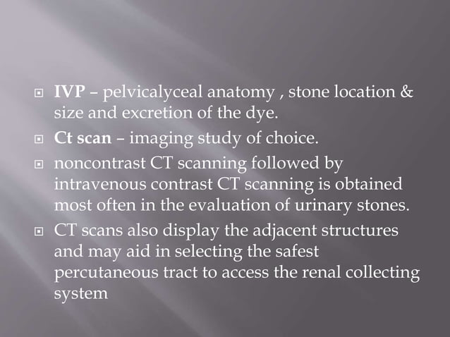 Staghorn calculi | PPTX | Chemistry | Science