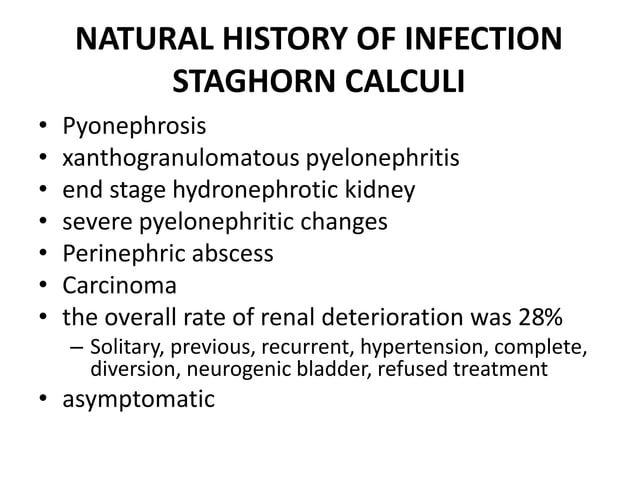 Staghorn calculus – etiology, diagnosis, management | PPTX | Chemistry ...