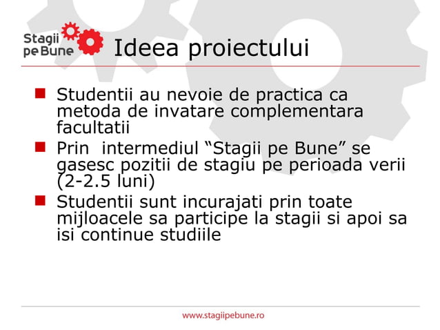 Stagii pe Bune - Editia 1000 | PPT