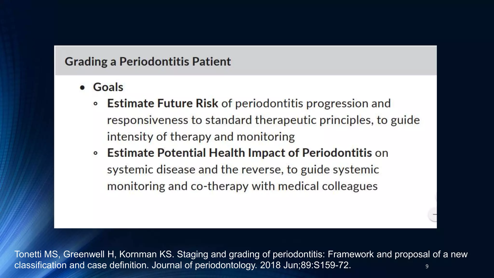 Staging and Grading of Periodontitis | PPTX