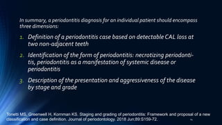 Staging and Grading of Periodontitis | PPTX