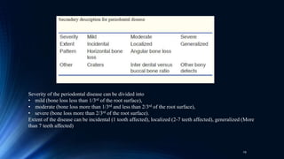 Staging and Grading of Periodontitis | PPTX
