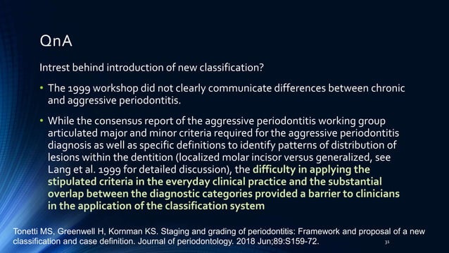Staging and Grading of Periodontitis | PPTX | Dental Health | Diseases ...