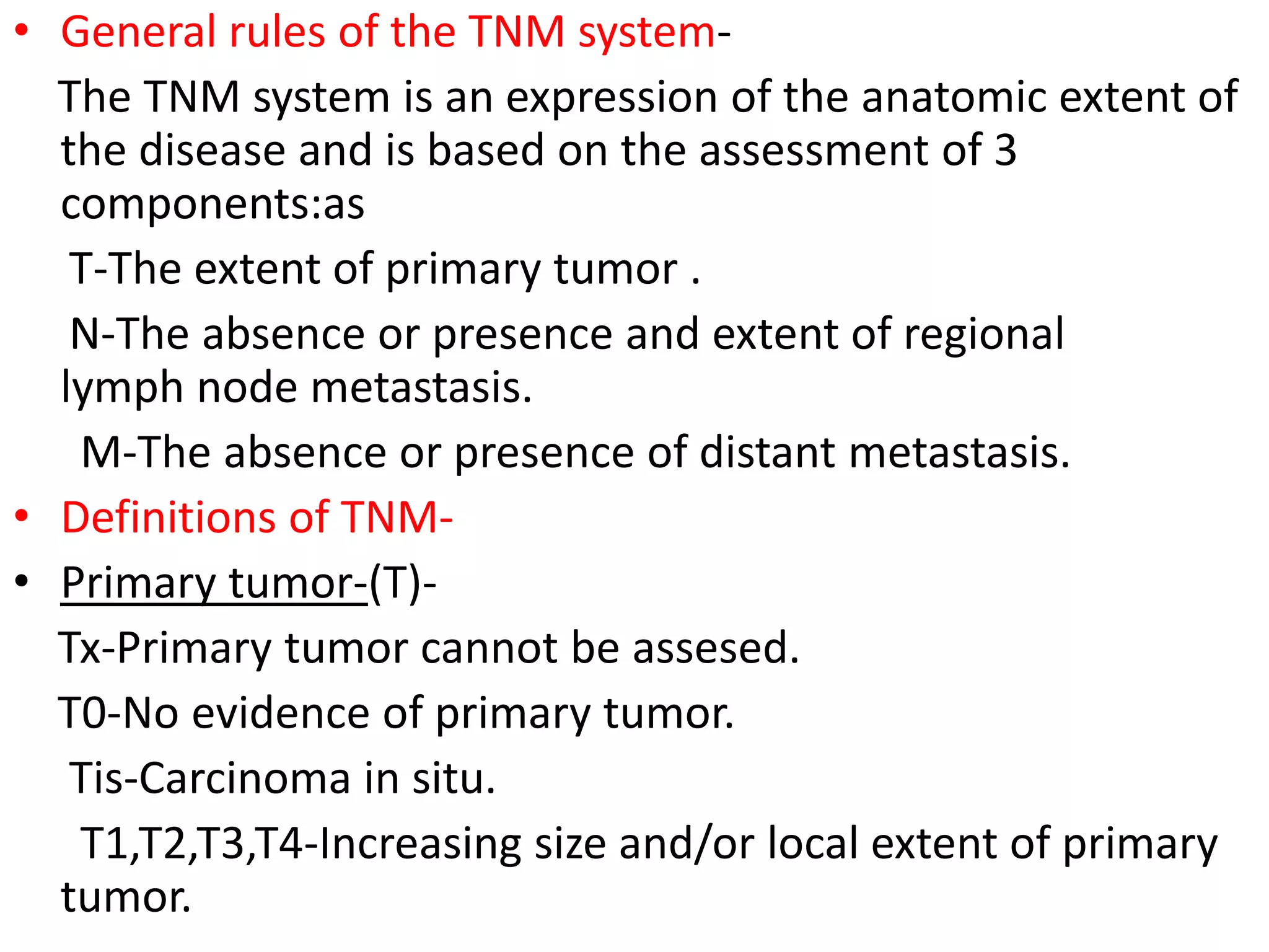 Staging and grading of tumors | PPTX