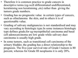 Staging and grading of tumors | PPTX