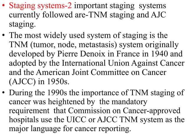 Staging and grading of tumors | PPTX | Cancer | Diseases and Conditions