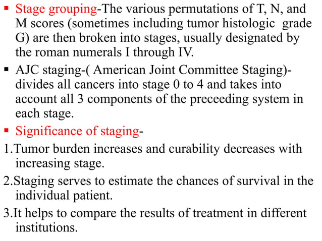 Staging and grading of tumors | PPTX | Cancer | Diseases and Conditions