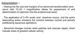 Staging and investigation of cervix and uterus | PPTX