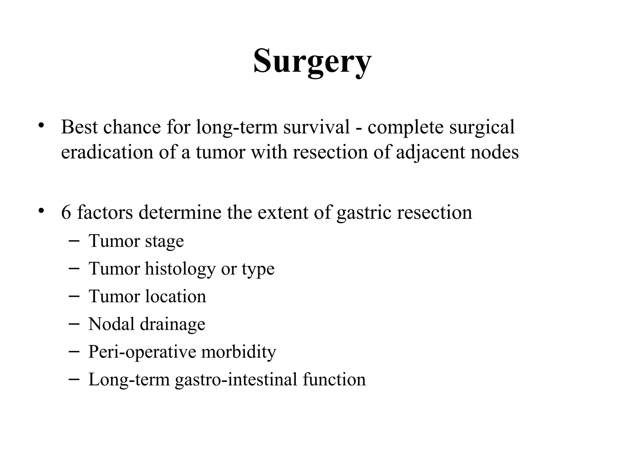 Staging and surgery of gastric carcinoma | PPT