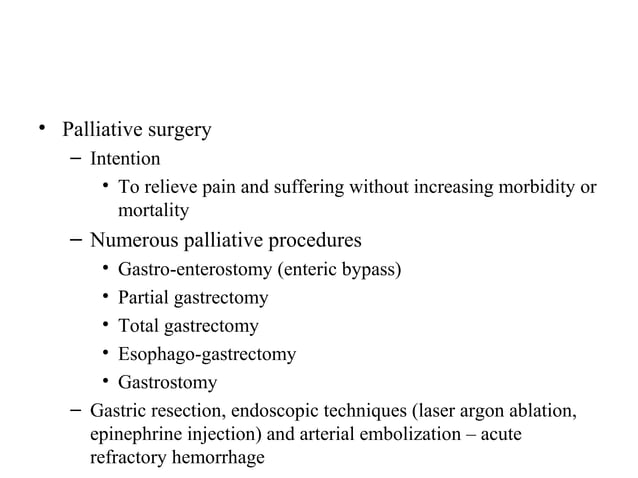 Staging and surgery of gastric carcinoma | PPT