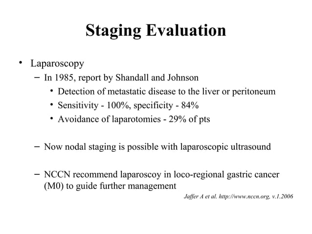 Staging and surgery of gastric carcinoma | PPT