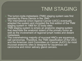 Staging an tumor markers | PPTX