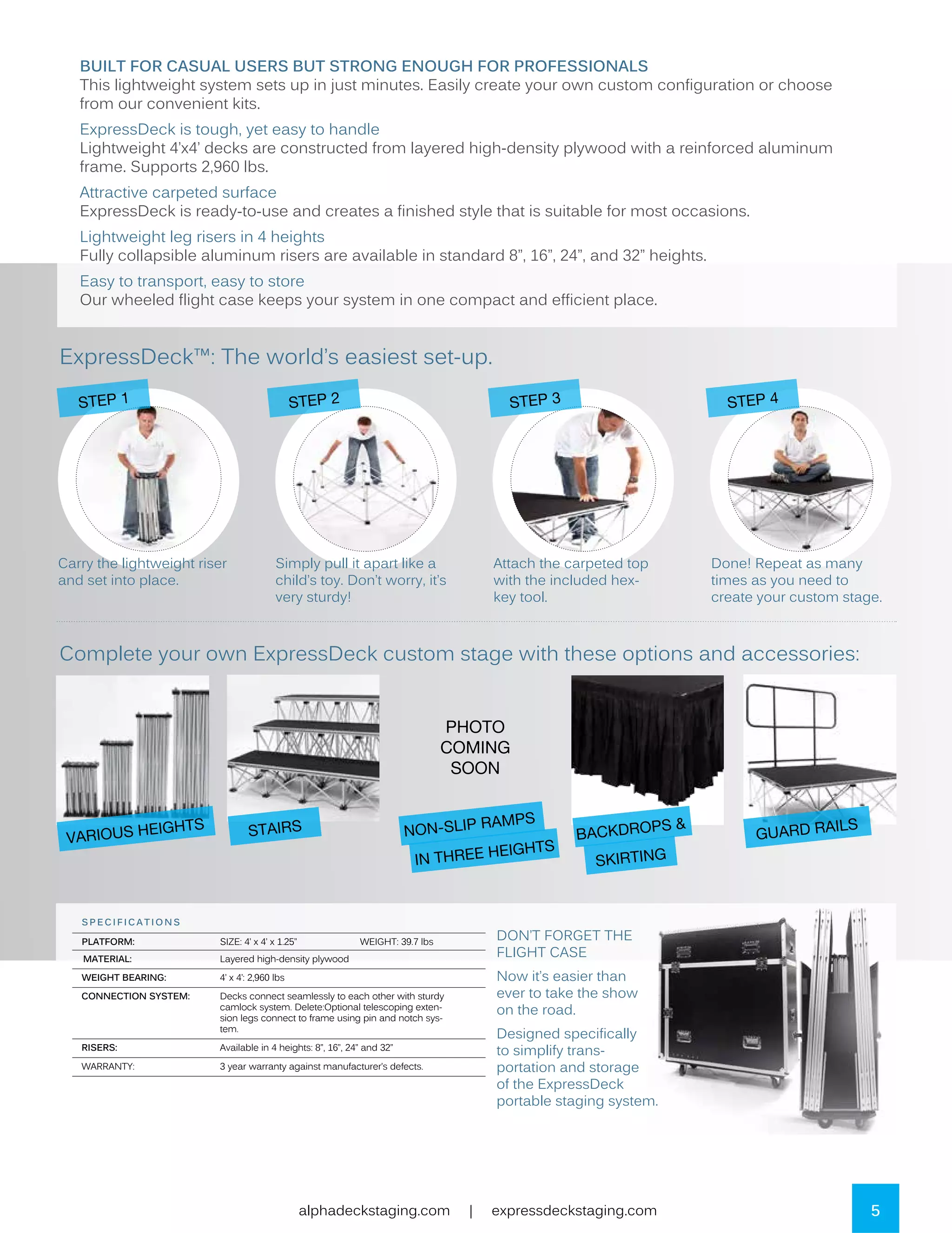 Portable Staging And Modular Staging Systems | PDF