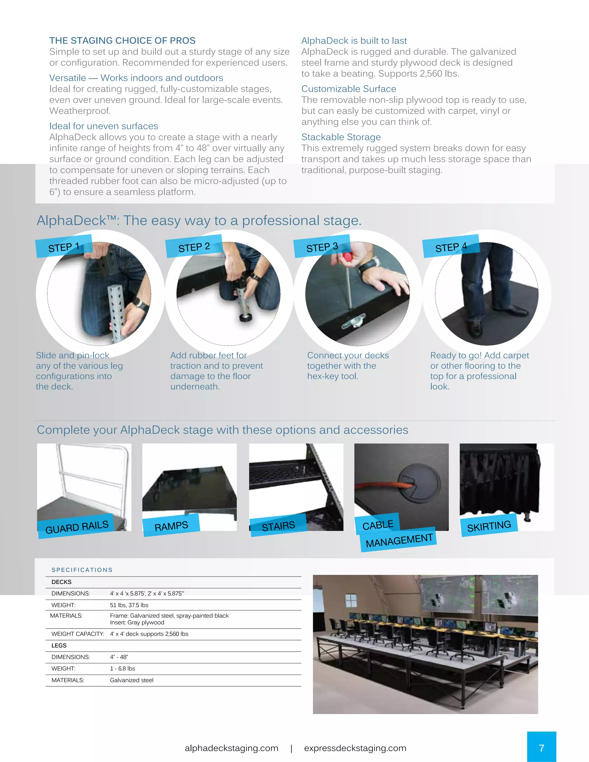 Portable Staging And Modular Staging Systems | PDF