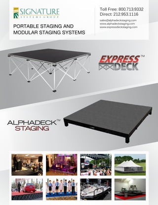 Portable Staging And Modular Staging Systems | PDF