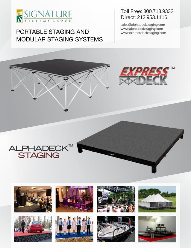 Portable Staging And Modular Staging Systems | PDF