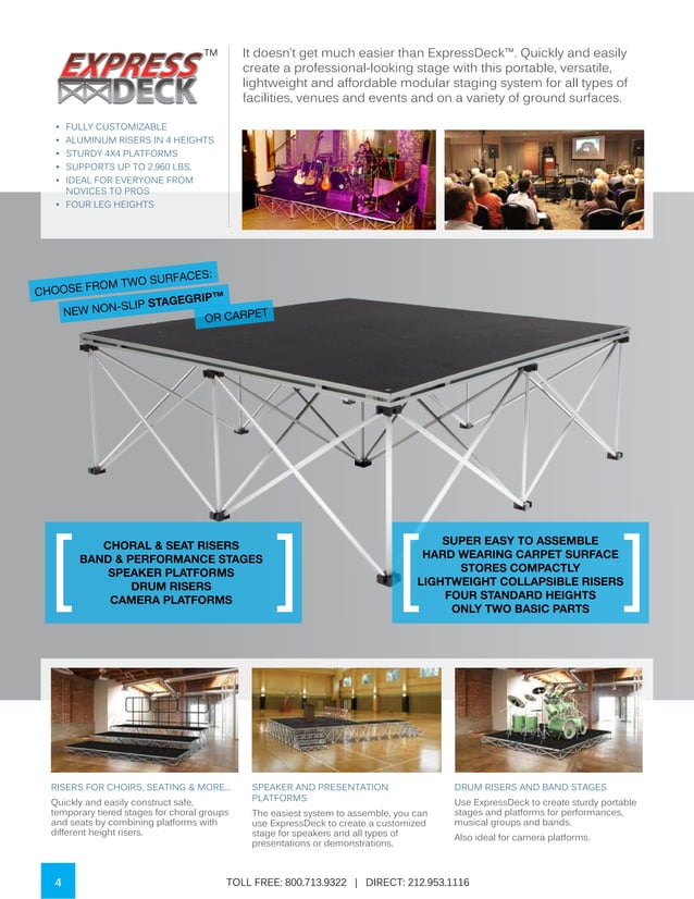 Portable Staging And Modular Staging Systems | PDF