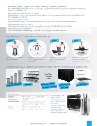 Portable Staging And Modular Staging Systems | PDF