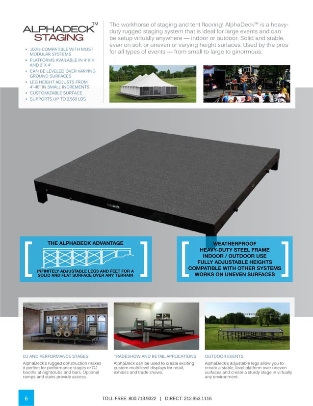 Portable Staging And Modular Staging Systems | PDF