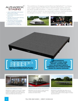 Portable Staging And Modular Staging Systems