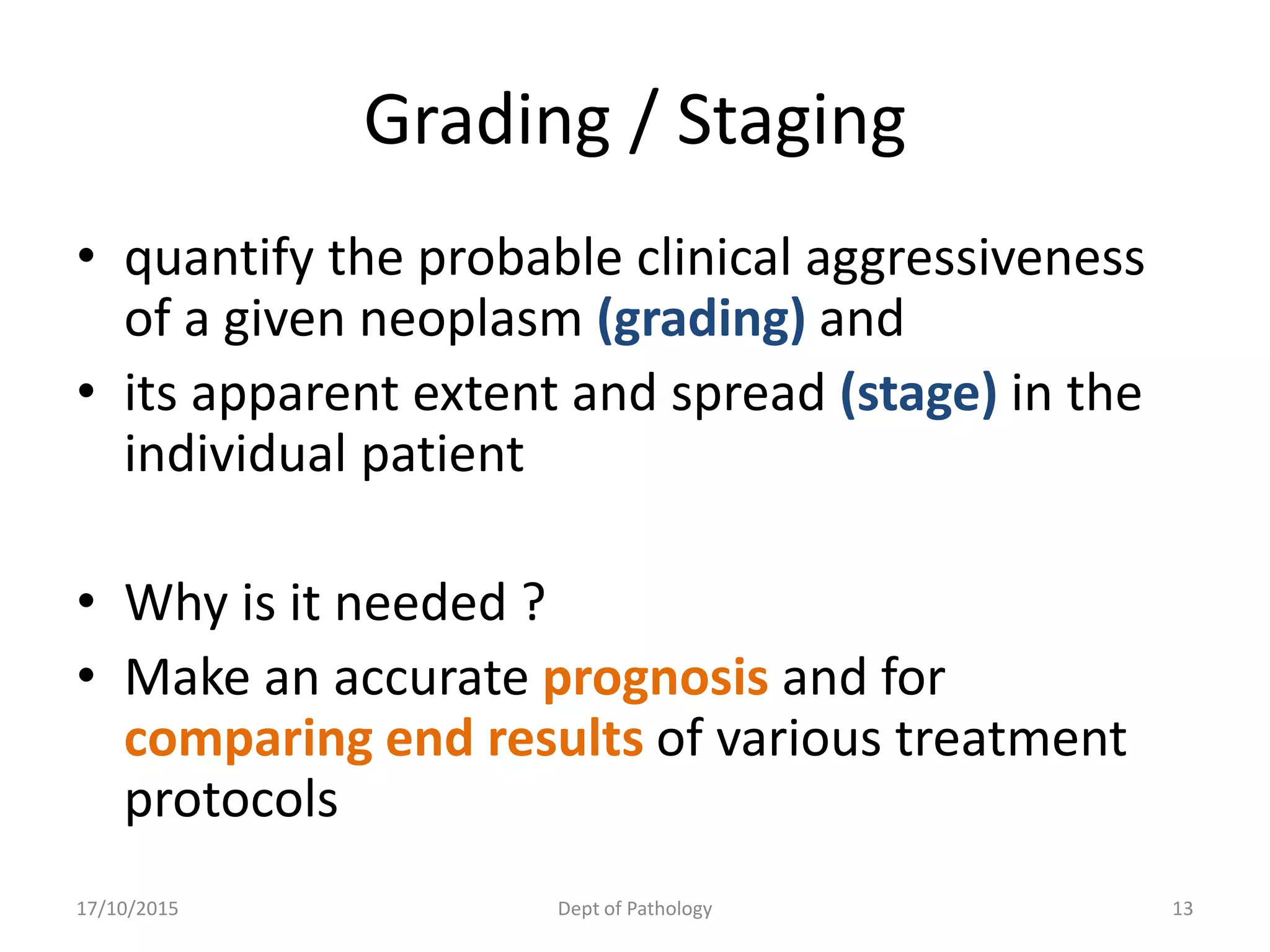 Staging grading and spread of tumors | PPTX | Cancer | Diseases and ...
