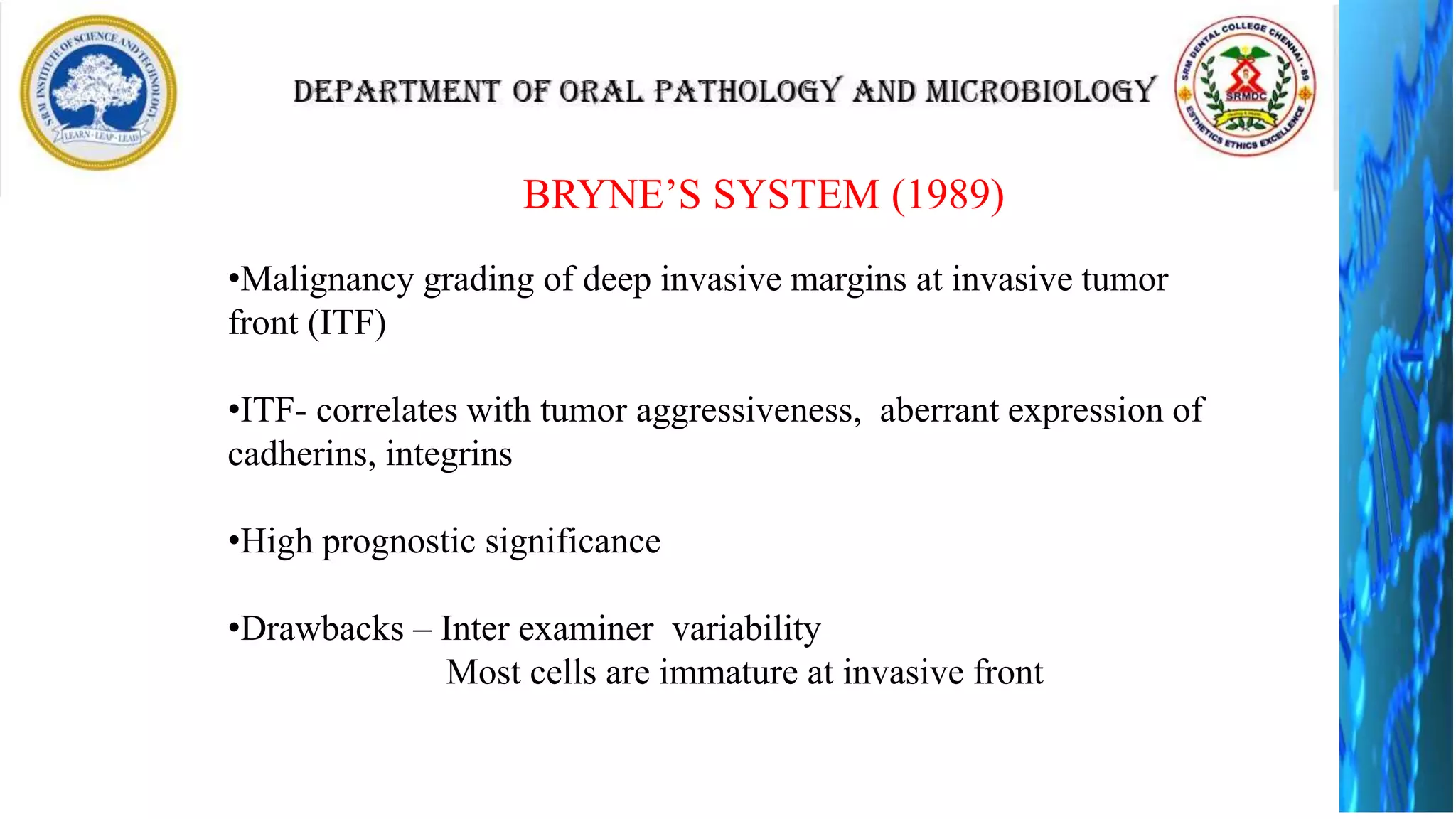 Staging & Grading of oral cancer | PPTX