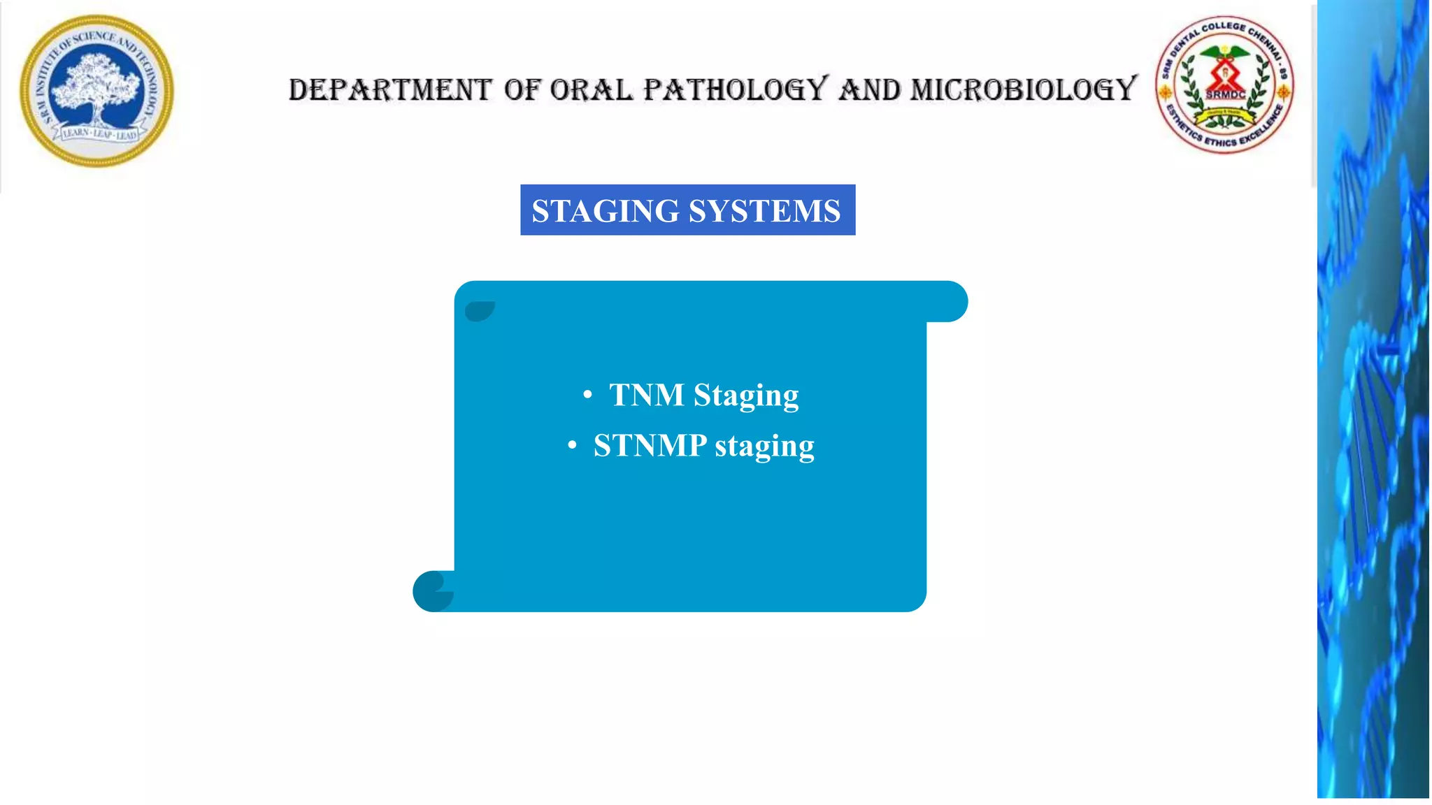 Staging & Grading of oral cancer | PPTX