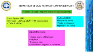 Staging & Grading of oral cancer | PPTX