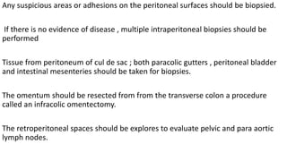 Staging laparotomy | PPTX