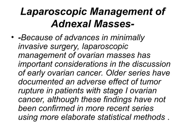 STAGING LAPAROTOMY in recent advances in | PPT