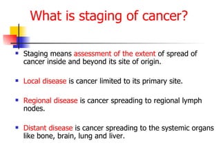 Staging of cancer | PPT