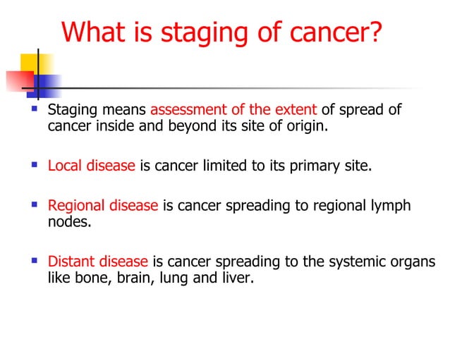 Staging of cancer | PPT