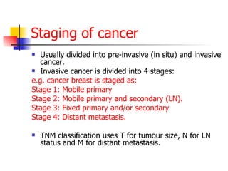 Staging of cancer | PPT