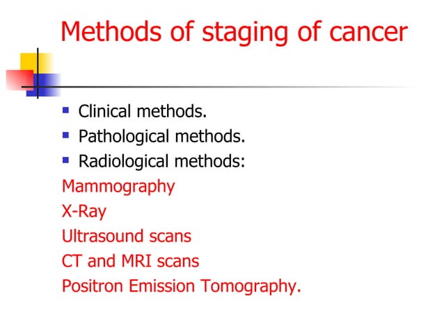 Staging of cancer | PPT
