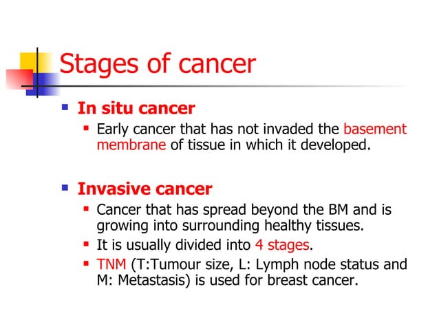Staging of cancer | PPT