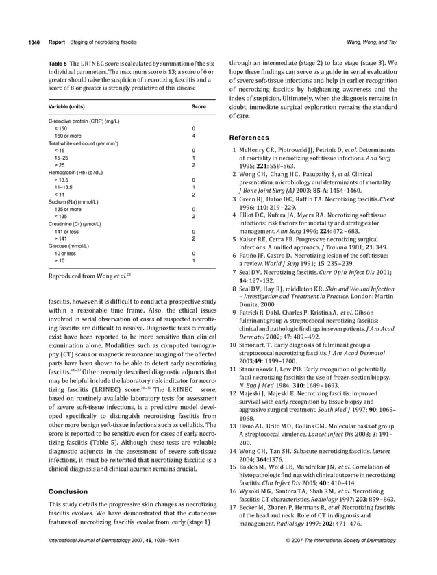 Staging_of_necrotizing_fasciitis_based_on_the_evolving_cutaneous.pptx | Skin and Dermatology ...
