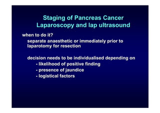 Staging and Surgical Management of Pancreatiic Cancer | PDF