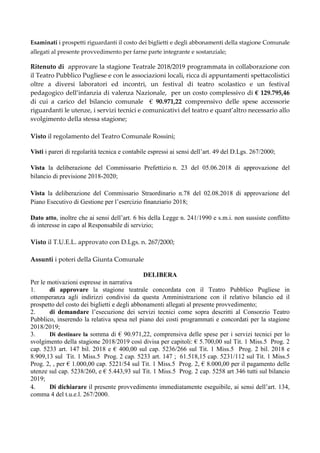 Nuova Stagione teatrale 2018-2019 | PDF