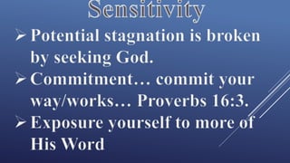 Stagnancy secrets and sensitivity encouragement wednesday 1-5-22 ppt | PPT