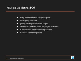 IPD eConference presentation | PPS | Civil Engineering Industry ...