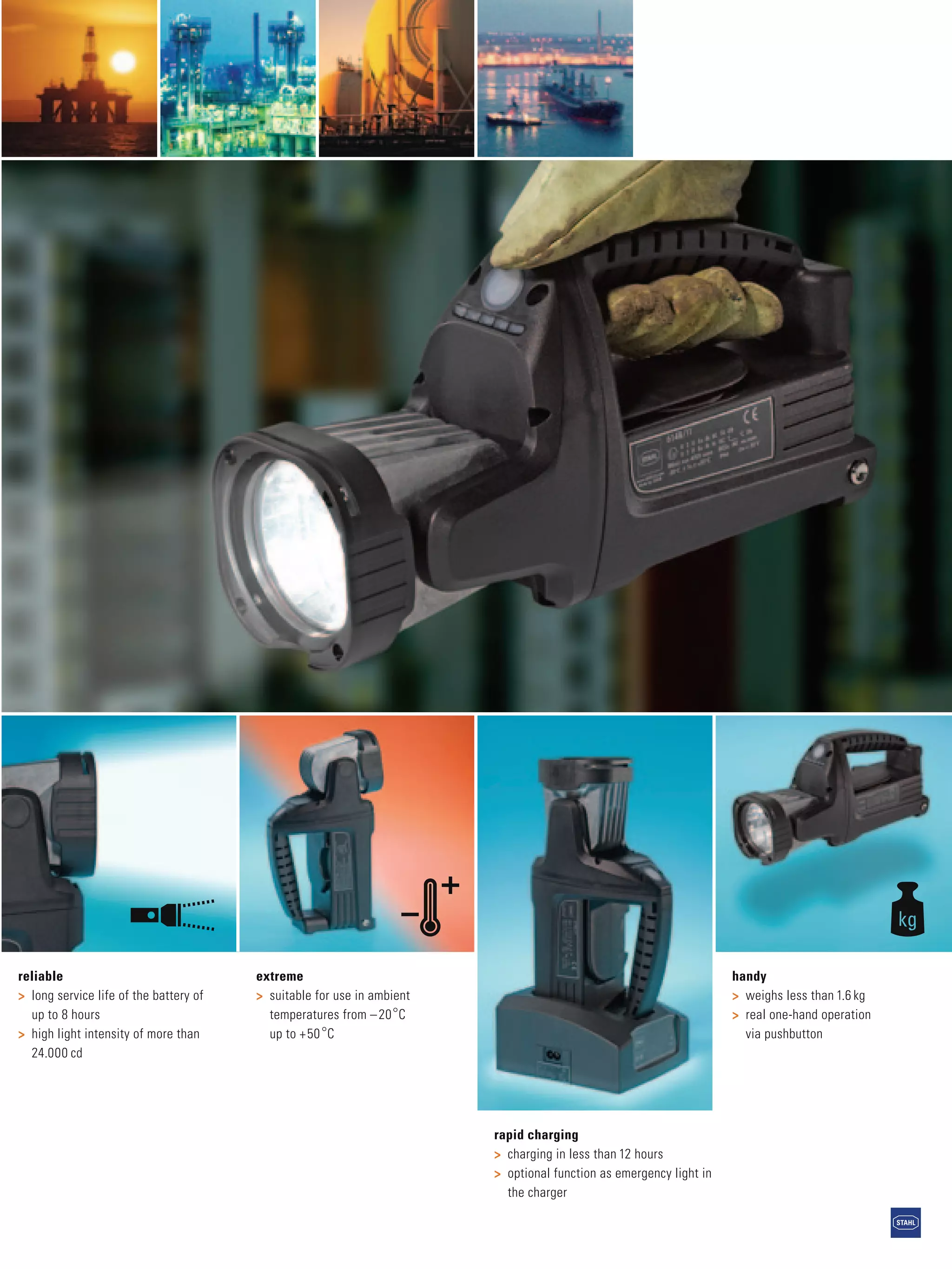 Stahl 6148 Portable Lamp ATEX Zone 1 Zone 2 Hazardous Area ...