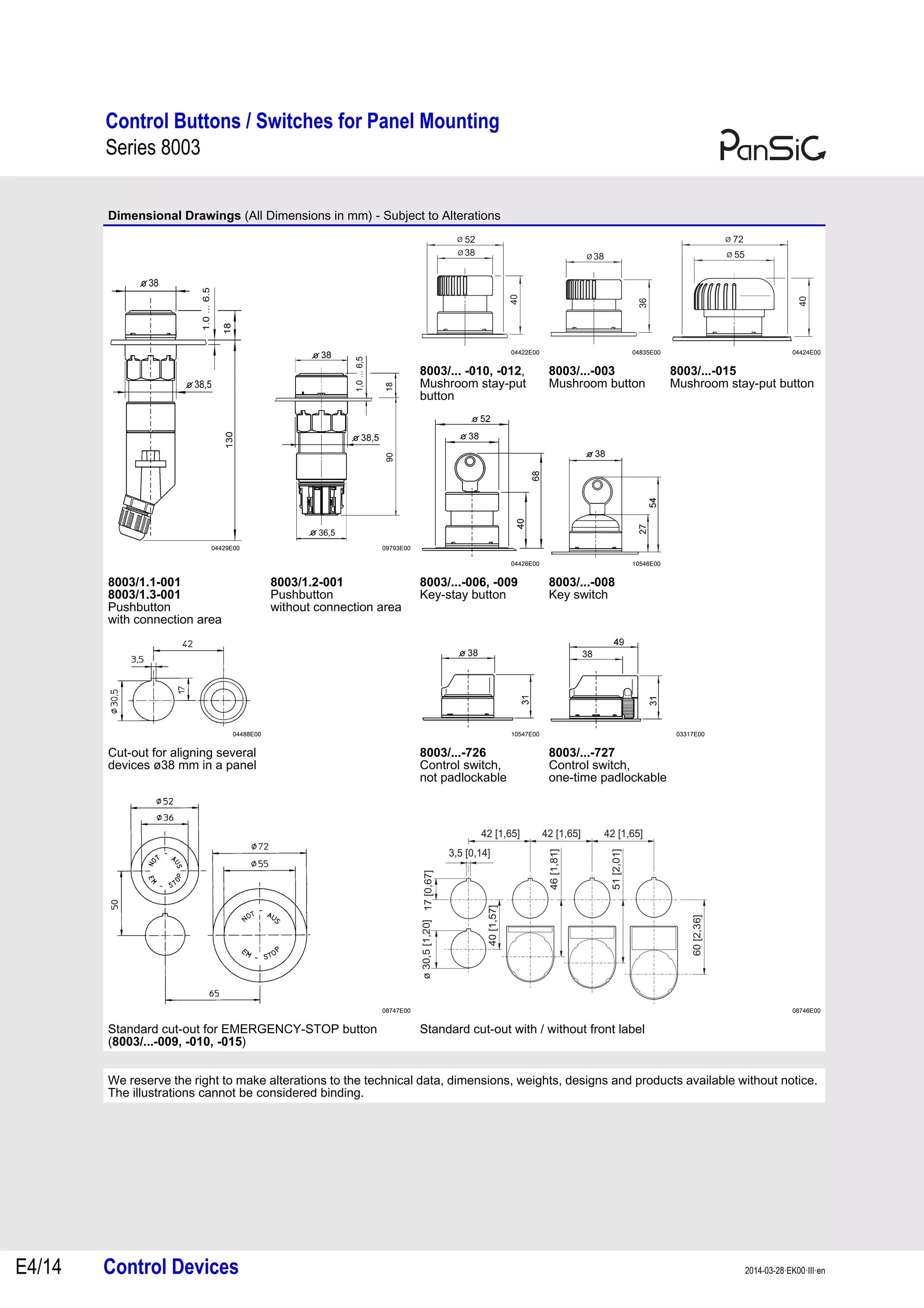 Stahl 8003 Control Buttons – ATEX Zone 1 Zone 2 Hazardous Area Control ...